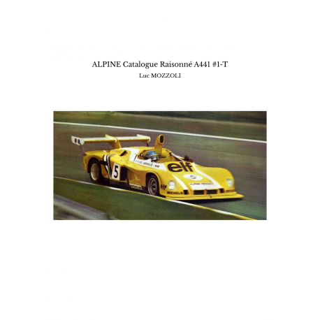 ALPINE Catalogue Raisonné A441 #1-T - \"Lucky Mosley"