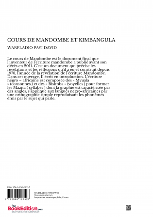 COURS DE MANDOMBE ET KIMBANGULA - NANDEFO - ROBERT WAZI