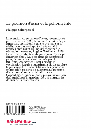 Le poumon d'acier et la poliomyélite - Philippe Scherpereel