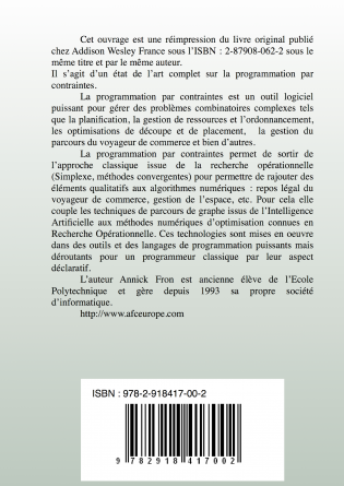 Programmation par contraintes - Annick Fron