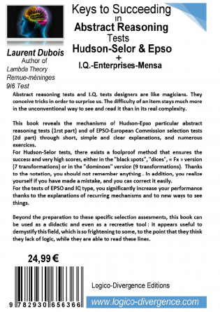 Abstract Reasoning : Hudson-Selor-Epso - Laurent Dubois