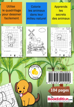 J'apprends à dessiner les animaux - Papeterie Paon