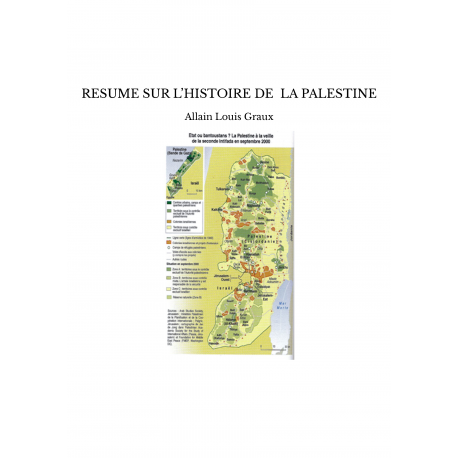 RESUME SUR L’HISTOIRE DE LA PALESTINE - ALLAIN LOUIS GRAUX