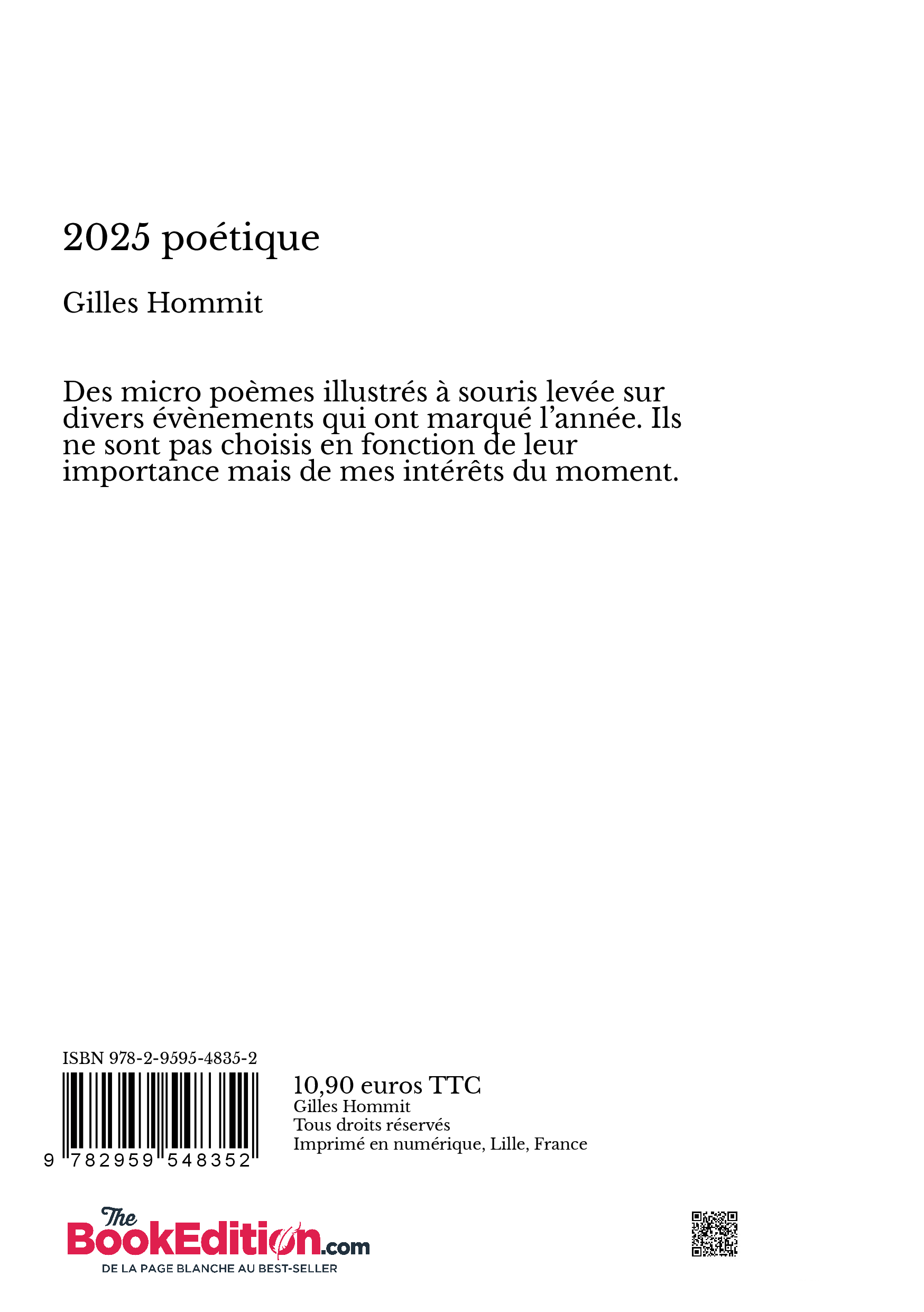 2025 poétique - Gilles Hommit