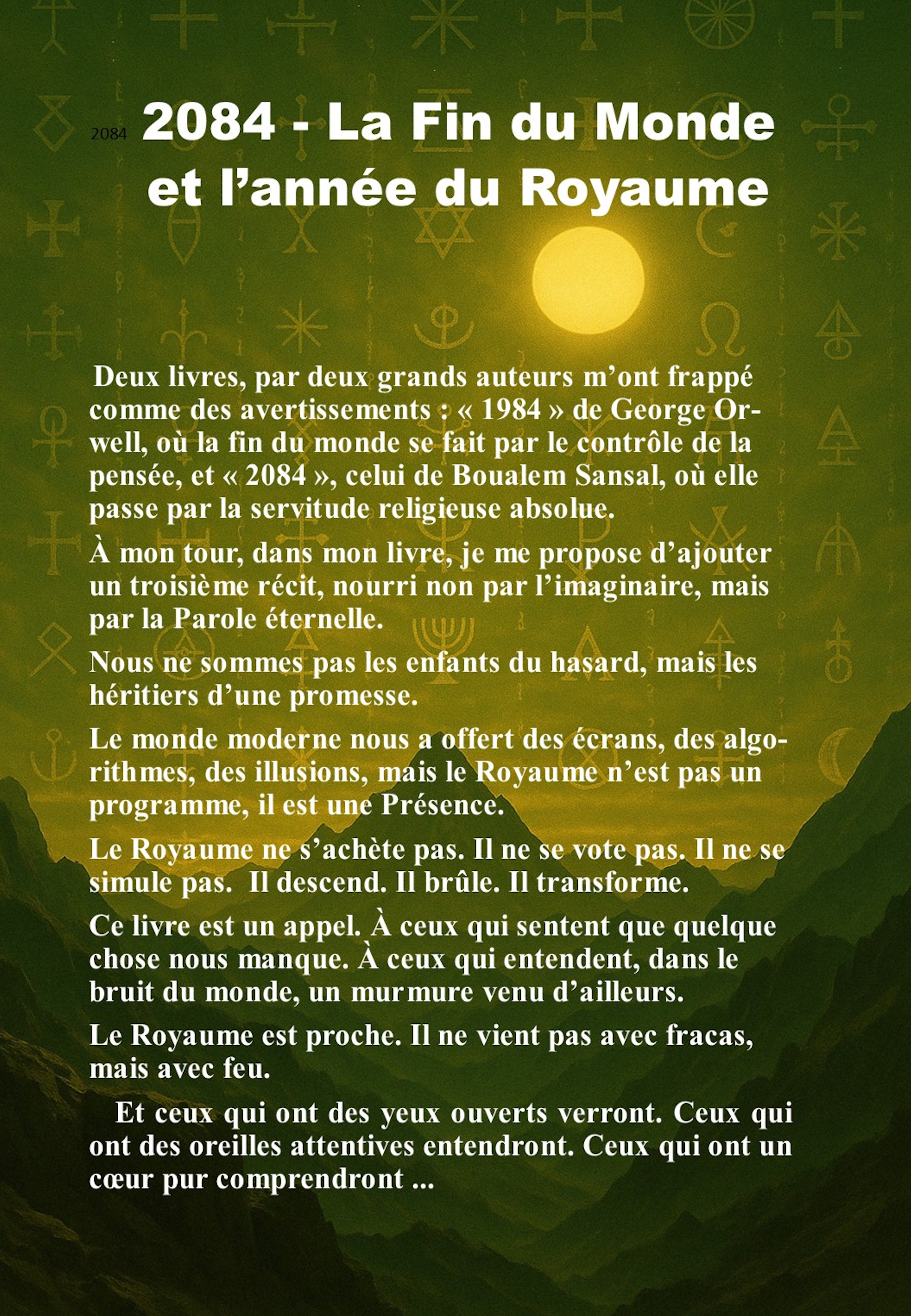 2084 La fin du Monde et l’année du Roy - Victor Ojeda Mari