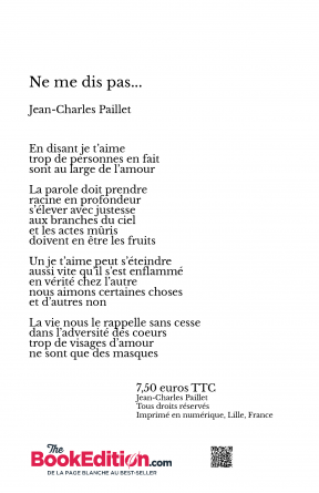 Ne me dis pas... - Jean-Charles Paillet